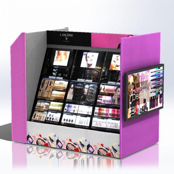 Retail Shelving Unit with Digital Display Screen | Bespoke POS