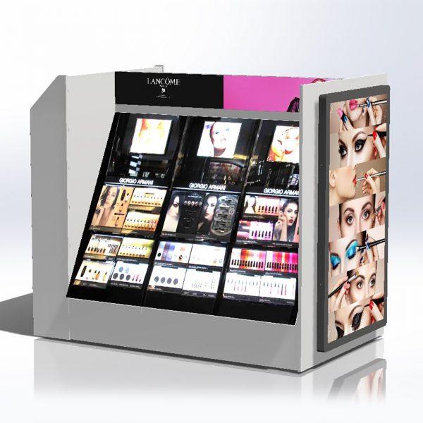 Retail Shelving Unit with Digital Display Screen | Bespoke POS