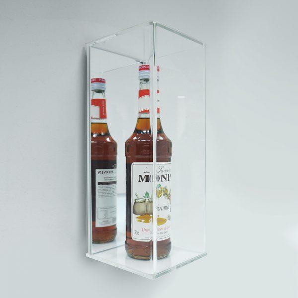 Single Bottle Display Case | Glass Bottle Display Case | Luminati