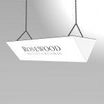 Triangular Ceiling Hanging Light Box