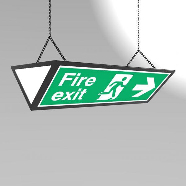 Triangular Ceiling Hanging Light Box