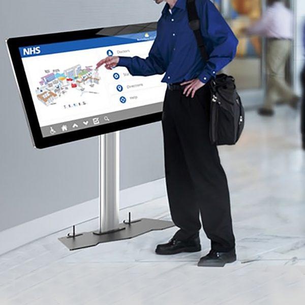 Digital Touch Screen Floor Stand | Up to 43" Screen | Luminati