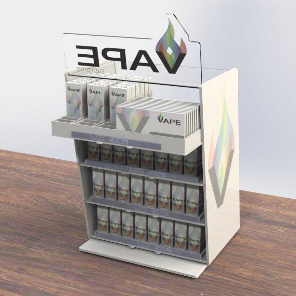 Vaping Display Unit | Bespoke Tiered Shelving | Luminati