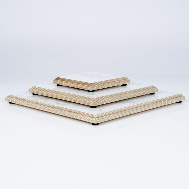 Wooden Product Display Riser | Custom Counter Top POS | Luminati