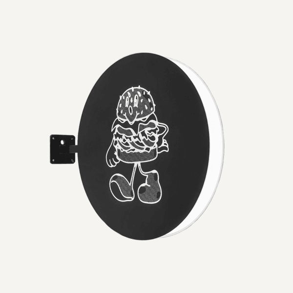 Round Lightbox Sign | Pop-up Shops & Store Signs | Luminati