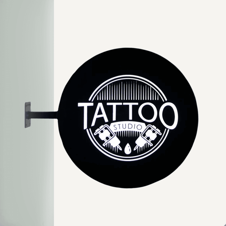 Round Lightbox Sign | Pop-up Shops & Store Signs | Luminati