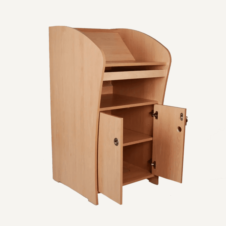 Security Guards Podium or Lectern | Bespoke Wood & Acrylic