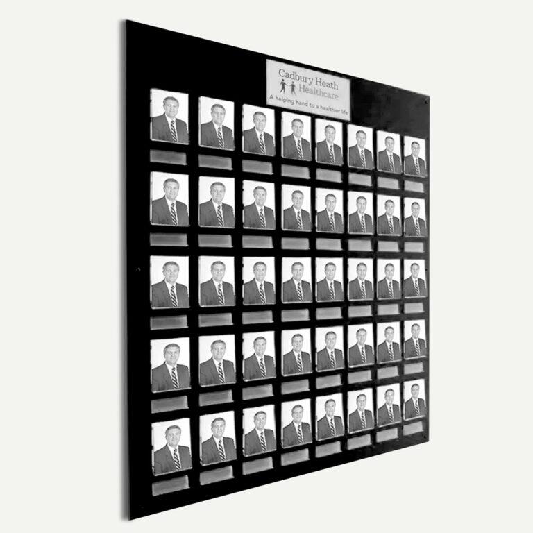Branded Staff Photo Board with Name Pockets | Luminati
