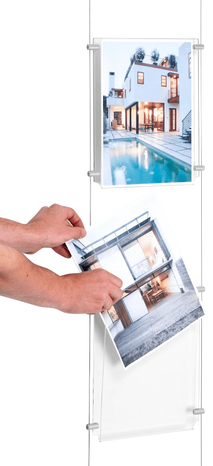 Estate Agent Window Display | LED Light Pockets, POS & More| Luminati