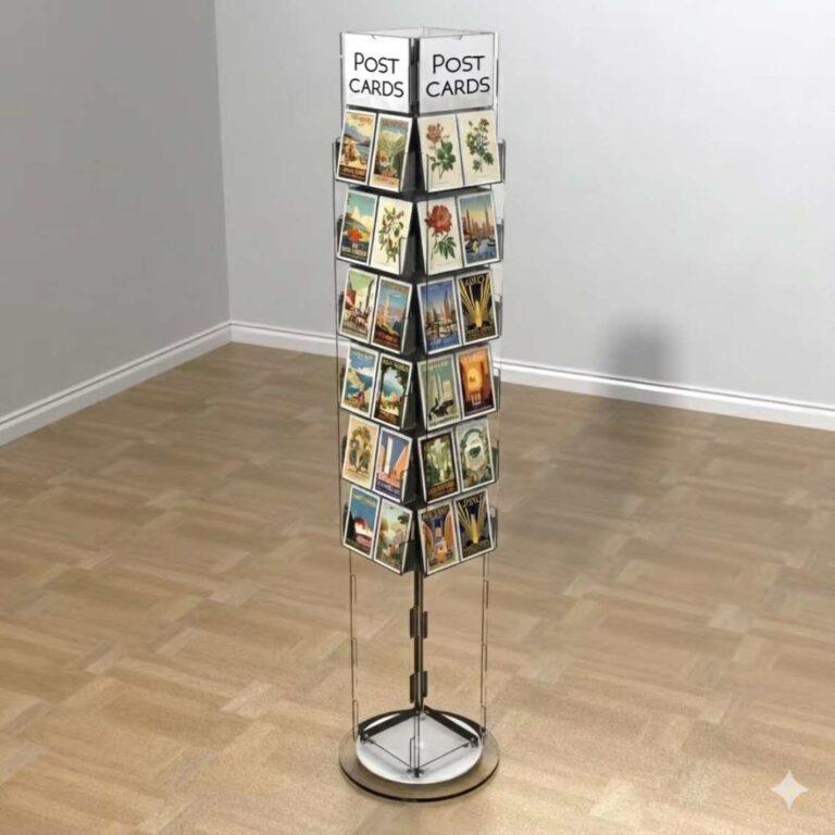 Acrylic Postcard Display Stand | Rotating POS | Luminati