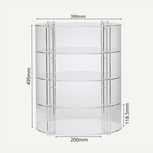 Circular Acrylic Display Case | Food & Cakes Display