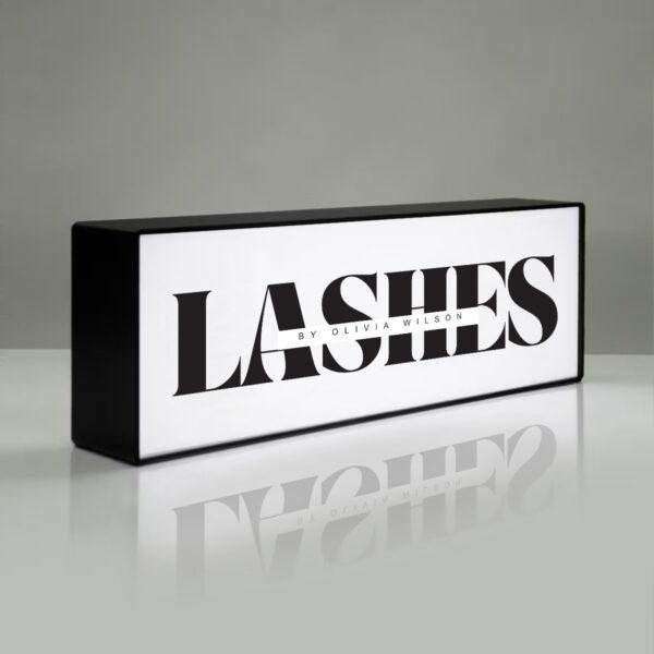 Frameless Lightbox Sign on Metal Legs | Illuminated Signs | Luminati