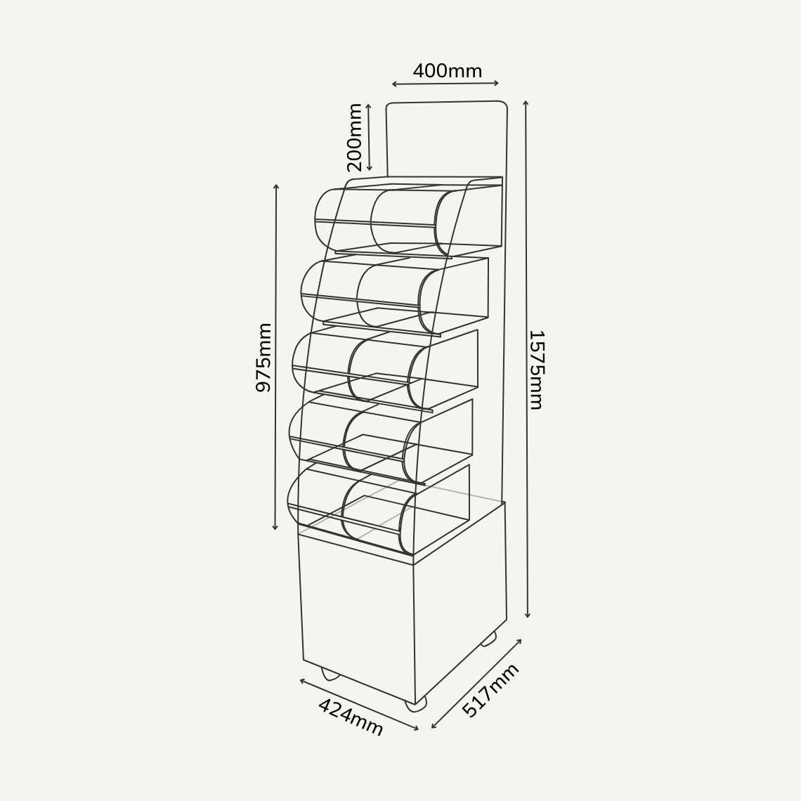 Pick and Mix Display Unit | Acrylic Food Dispenser | Luminati
