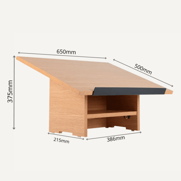 Wooden Flat Pack Portable Desktop Lectern | Luminati