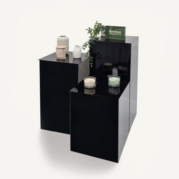 Acrylic Display Plinth Pedestals | Set Of Three | Up to 1000mm High