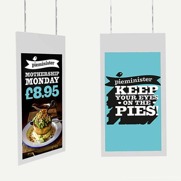 Double Sided Advertising Screen | Hanging Digital Displays