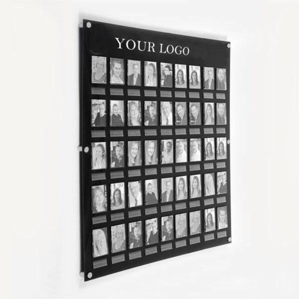 Branded Staff Photo Board with Name Pockets | Luminati
