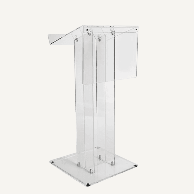 Clear Acrylic Lectern | Clear Perspex Lectern | Luminati