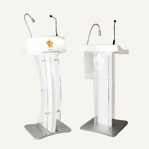 Custom Lecterns with Microphone | Luminati