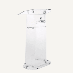 Acrylic Lectern for Presentation | Optional Logo Printing