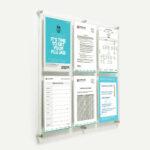 A4 Acrylic Notice Boards | A4 Pocketed Notice Display | Luminati