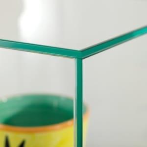 Glass Display Plinth Cabinet | Black, Silver | Museum Plinths | POS