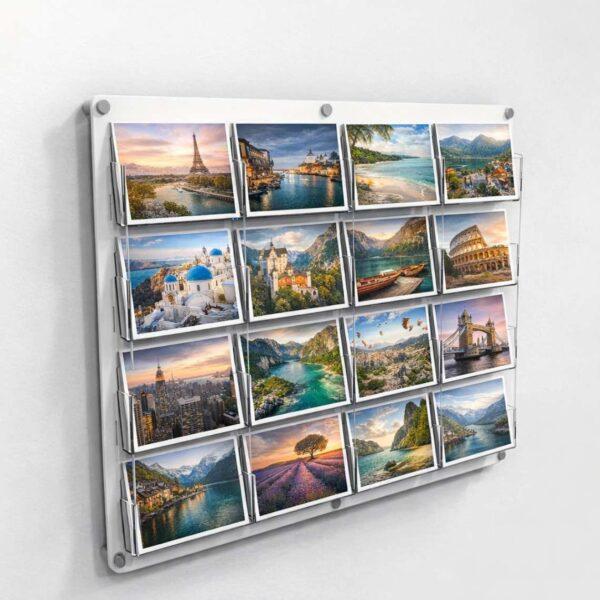 Wall Mounted Postcard Rack | Postcard Display | Luminati