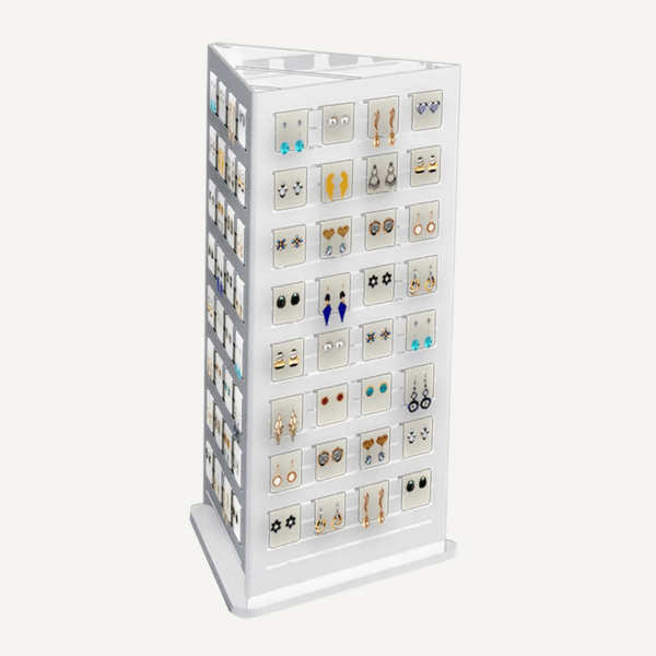3 Sided Rotating Jewellery Holder Display | Bespoke | Luminati