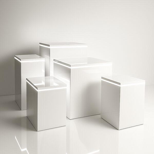 Illuminated Retail Plinths | Display Plinth With LED Light Strip | UK