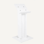 White Lectern | Luminati Display Solutions