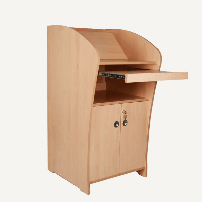 Security Guards Podium or Lectern | Bespoke Wood & Acrylic