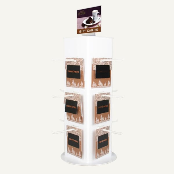 Counter Top Hooks Display Stand | Rotating POS for Small Items
