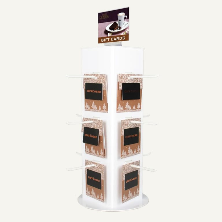 Counter Top Hooks Display Stand | Rotating POS for Small Items