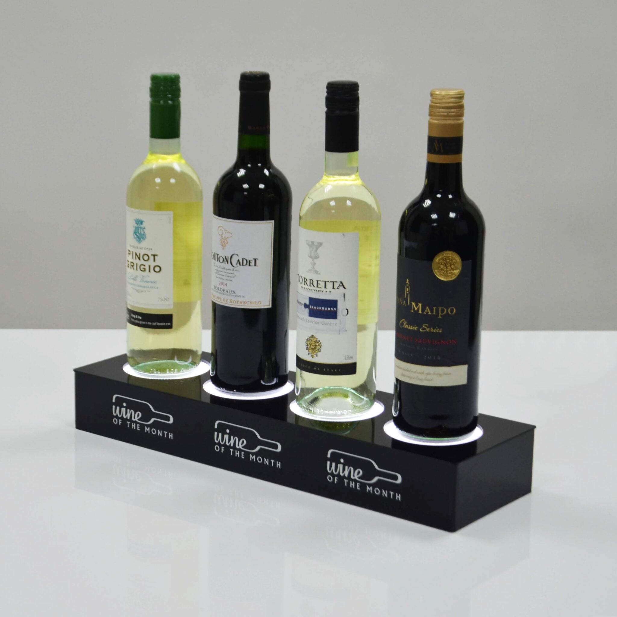 LED Bottle Display Feature Plinth | Wine Bottle Display | Luminati