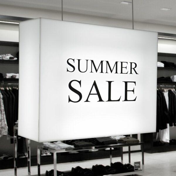 Hanging Lightbox Illuminated Display | Luminati