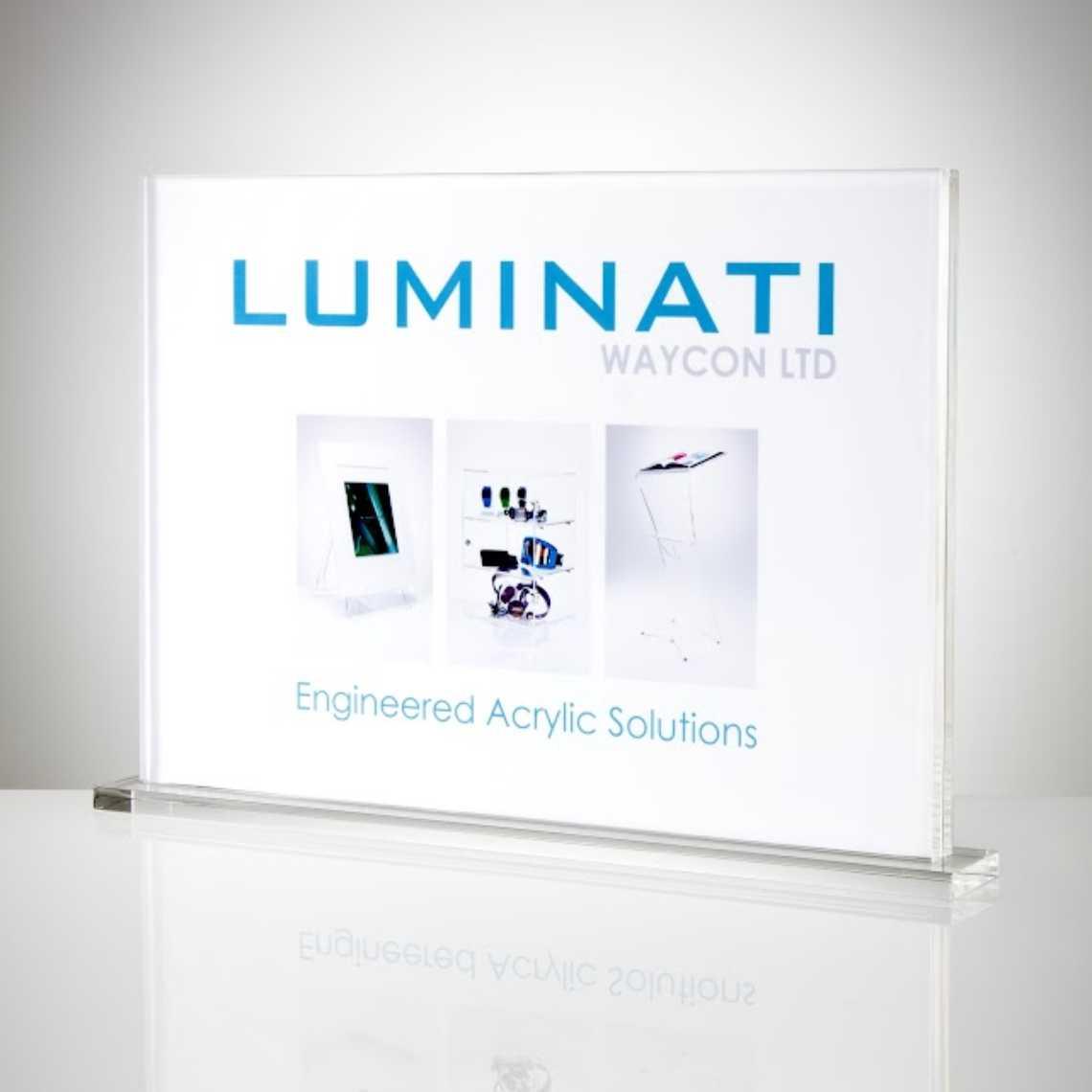 Display Block Logo Check Out This 1.5” Thick Clear Acrylic Block