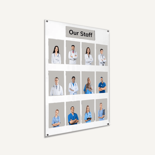 Staff Photo Display Boards | A6 & A5 Photo Pockets | From £117.13
