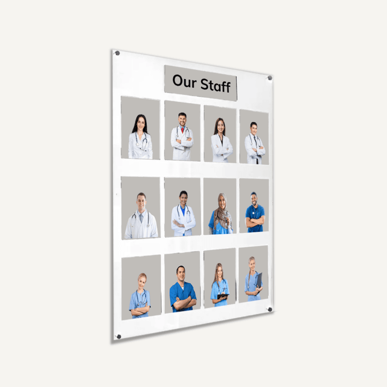 Staff Photo Display Boards | A6 & A5 Photo Pockets | From £117.13