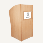 Security Guards Podium or Lectern | Bespoke Wood & Acrylic