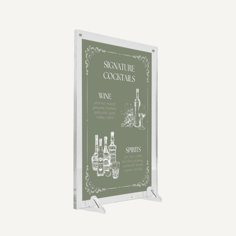 Double Sided Acrylic Poster & Menu Holder | Luminati