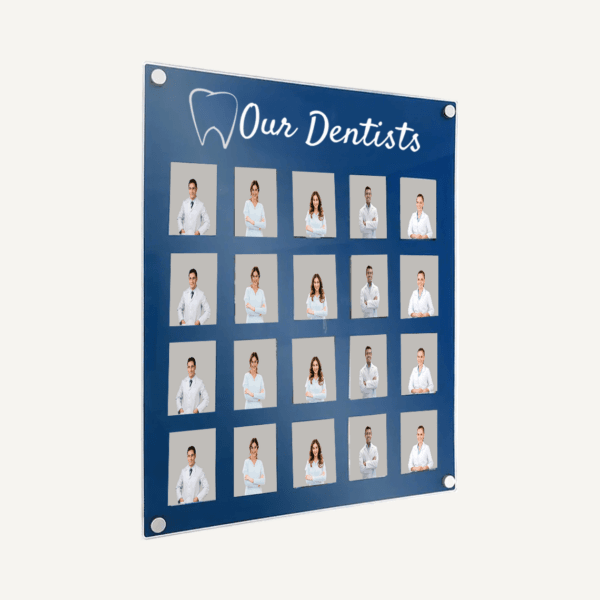 Custom Easy Clean Staff Photo Board | From £56.59 | Luminati