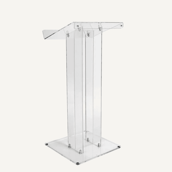 Clear Acrylic Lectern | Clear Perspex Lectern | Luminati