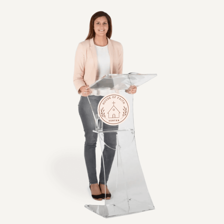 Branded Presentation Lectern | Acrylic Lectern | Luminati