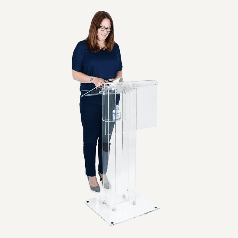 Clear Acrylic Lectern | Clear Perspex Lectern | Luminati