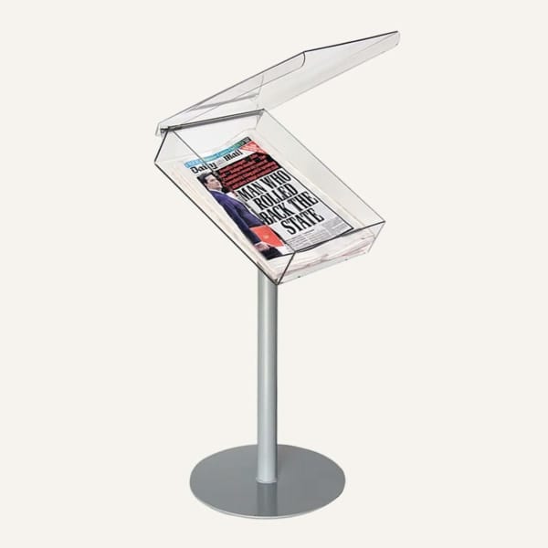Newspaper & Magazine Tray | Outdoor Literature Stand | Luminati