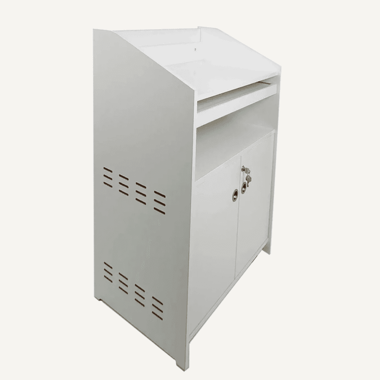 Security Guards Podium or Lectern | Bespoke Wood & Acrylic