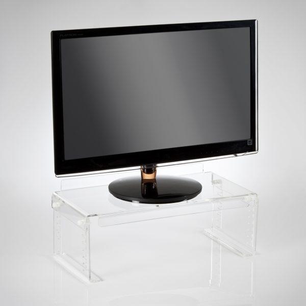 Acrylic Monitor Stand - Height Adjustable | Luminati