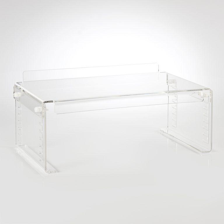 Acrylic Monitor Stand - Height Adjustable | Luminati
