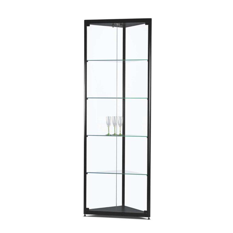 Illuminated Corner Glass Display Cabinet | Luminati
