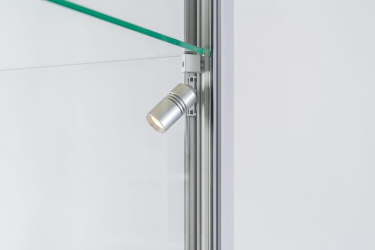 Glass Display Cabinet with LED Side Lights | Luminati